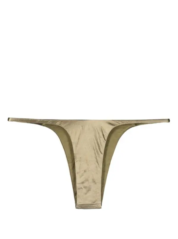 ISA BOULDER Forward Satin Bikini Bottom