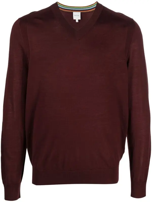 Paul Smith Long-sleeve Wool Jumper - Red