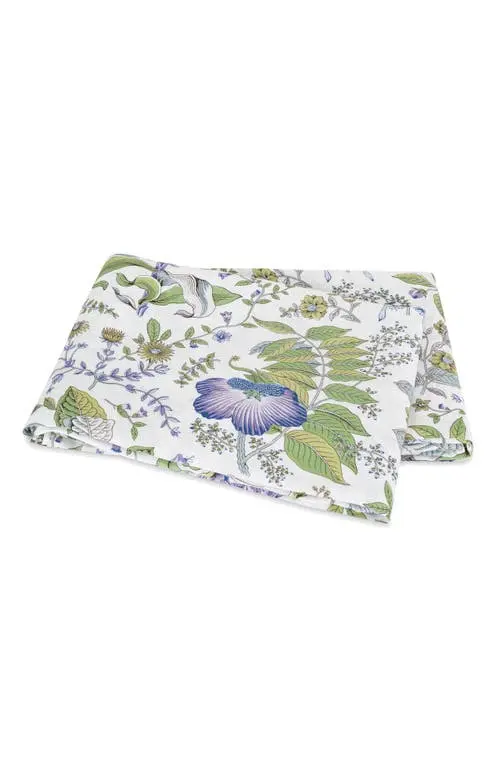 MATOUK Pomegranate Linen Flat Sheet - Lilac