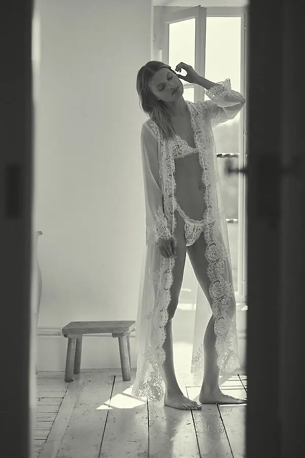 HOMEBODII Helena Lace Robe