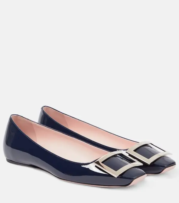 ROGER VIVIER Trompette Ballet Flats - Blue