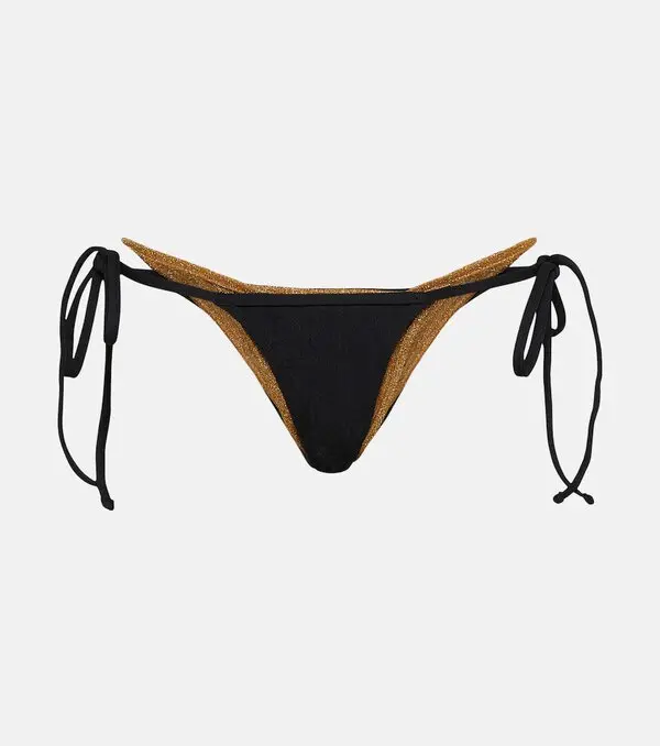 SAME Double Layer Bikini Bottom - Black