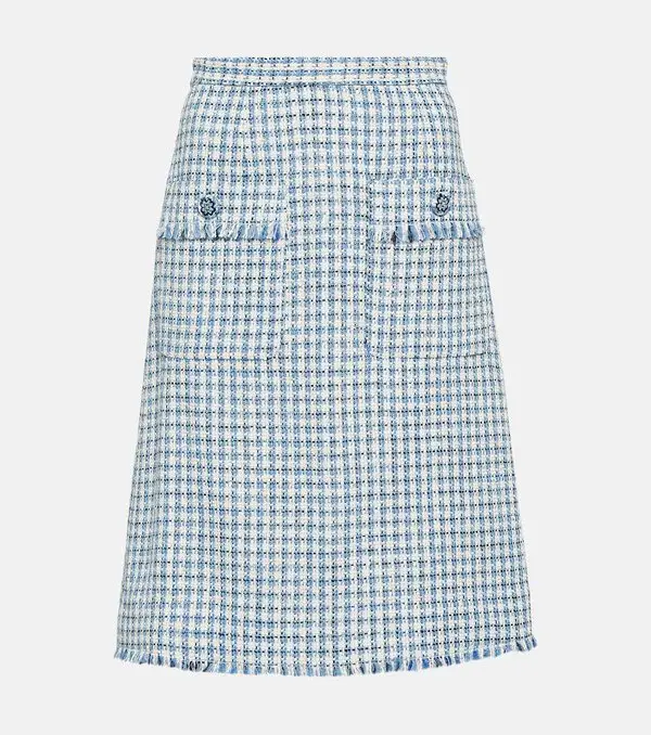 Etro Houndstooth High-rise Miniskirt