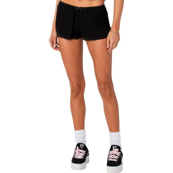 EDIKTED Carla Low Rise Micro Shorts