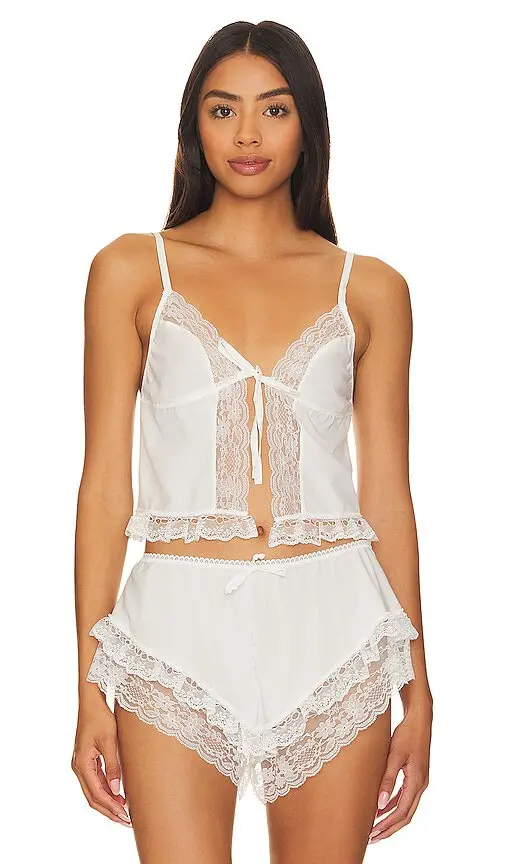KAT THE LABEL Harriet Camisole - White