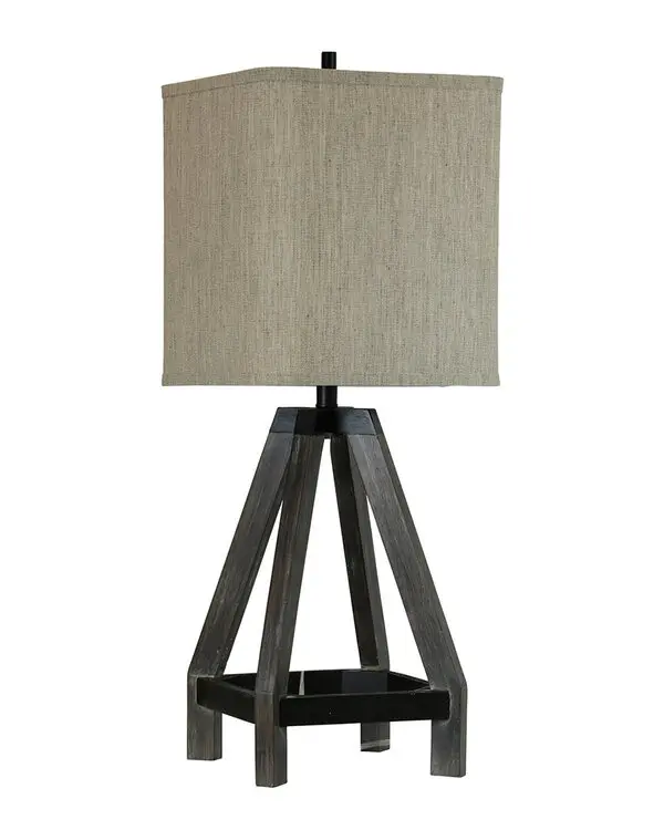 Buy STYLECRAFT Theo Wood Table Lamp - Brown At 50% Off | Editorialist