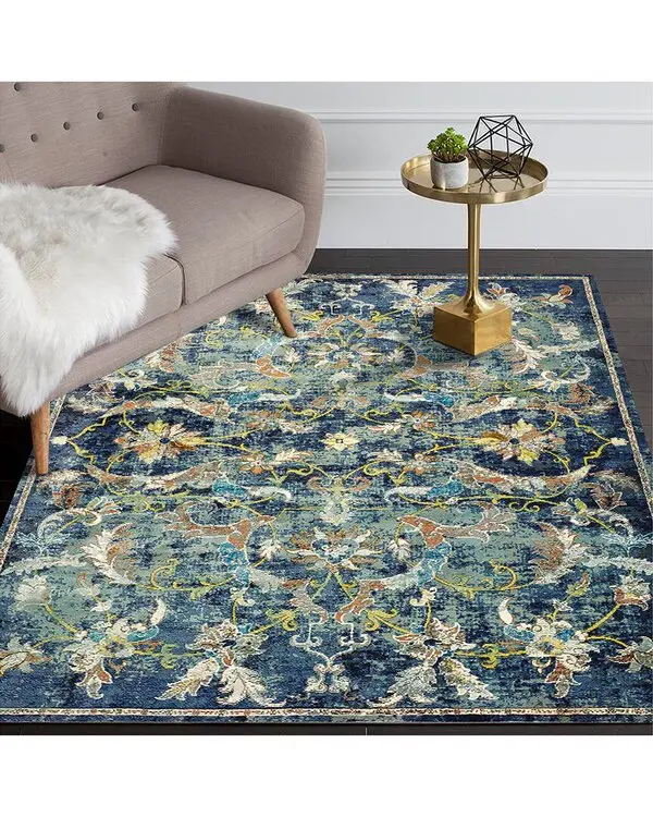 Buy LR HOME Gabriella Traditional Jacobean Rug - Blue At 62% Off ...