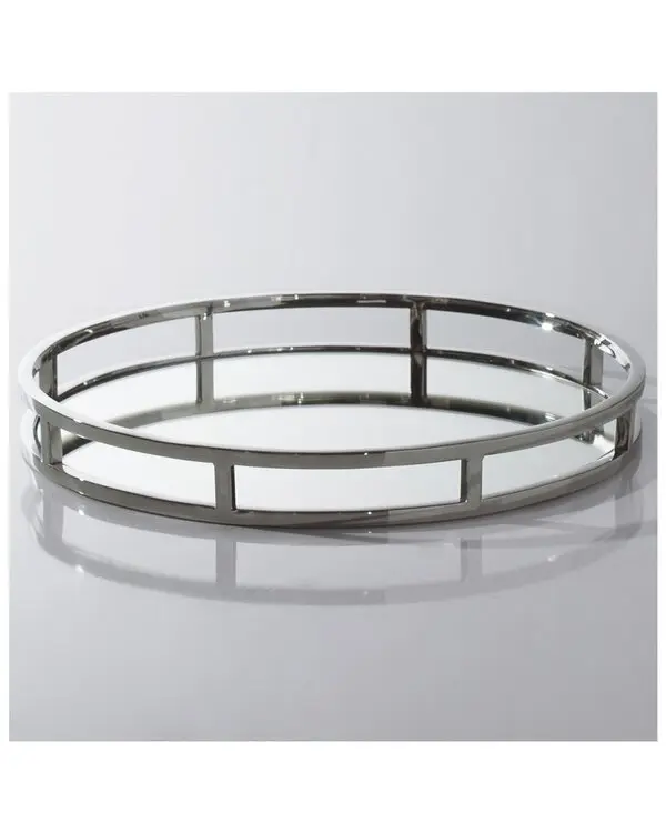 Buy TORRE & TAGUS Lux Round Stainless Steel Mirror Tray - Nocolor At 46 ...