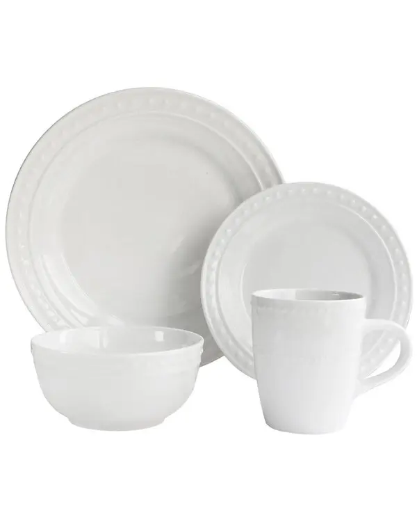 Buy ELLE DECOR Monique Porcelain 16pc Dinnerware Set - Nocolor At 35% ...