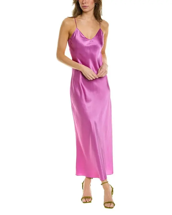 Buy Dannijo Silk Slip Dress Purple At 58 Off Editorialist