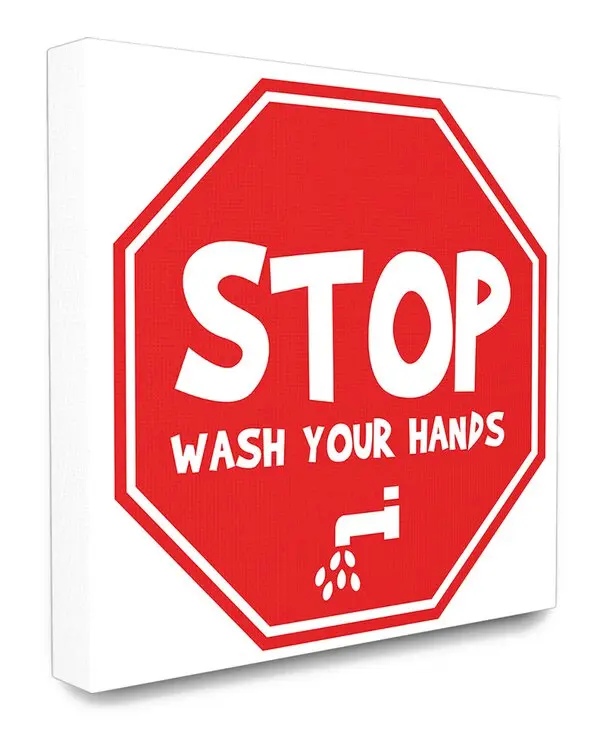 Buy STUPELL Wash Your Hands Stop Sign - Nocolor At 42% Off | Editorialist