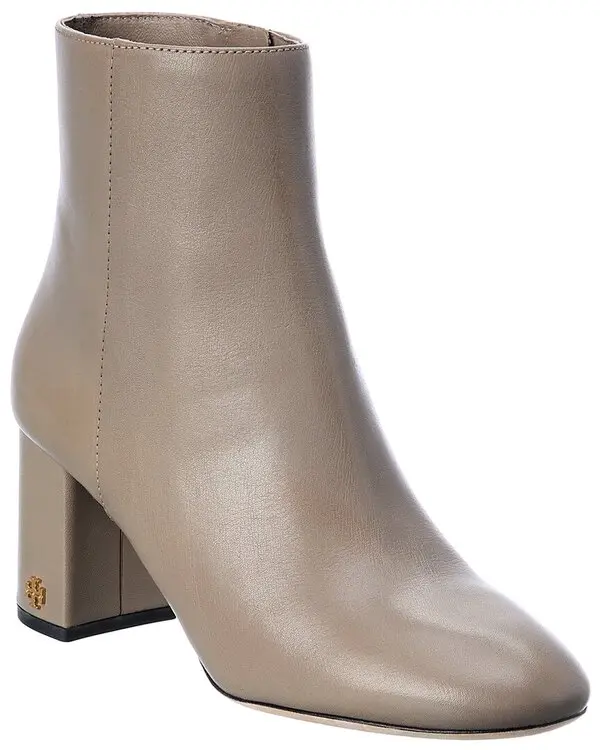 Buy Tory Burch Brooke 70 Leather Bootie - Grey At 70% Off | Editorialist