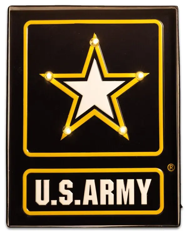 Buy BEY-BERK Us Army Sign- Rectangle With Lights - Black At 42% Off ...