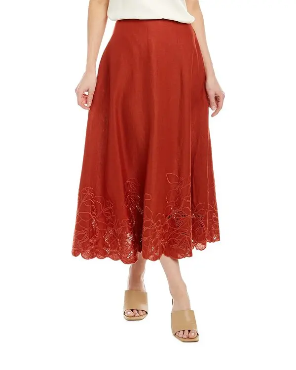 Midi Solid Color Regular Skirt lal5478