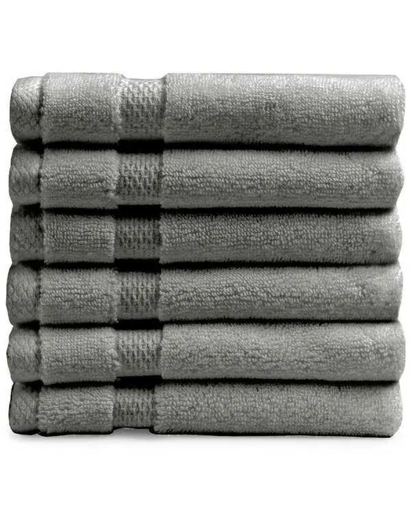 Buy CHARISMA Heritage American Wash Towels, Set Of 6 Grey At 60 Off