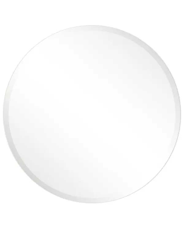 Buy EMPIRE ART DIRECT Frameless Beveled Round Wall Mirror - Nocolor At ...