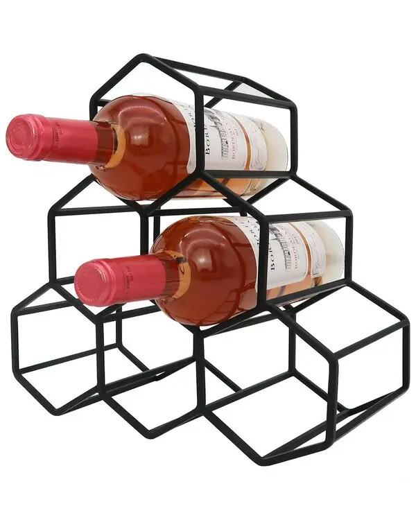 Buy GODINGER Honeycomb Wine Rack - Black At 41% Off | Editorialist