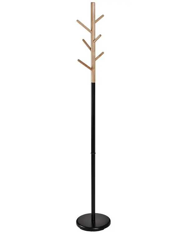 Buy HONEYCANDO Modern Freestanding Coat Tree Stand Natural At 64