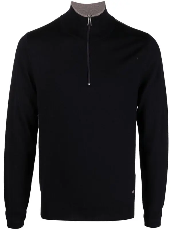 Paul Smith Button-up Merino-wool Polo Shirt