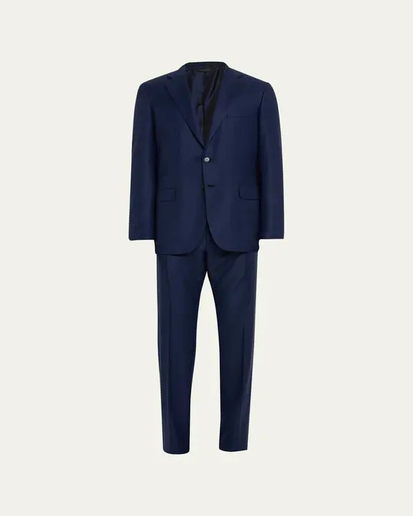 Brioni Textured Solid Two-piece Suit, Bright