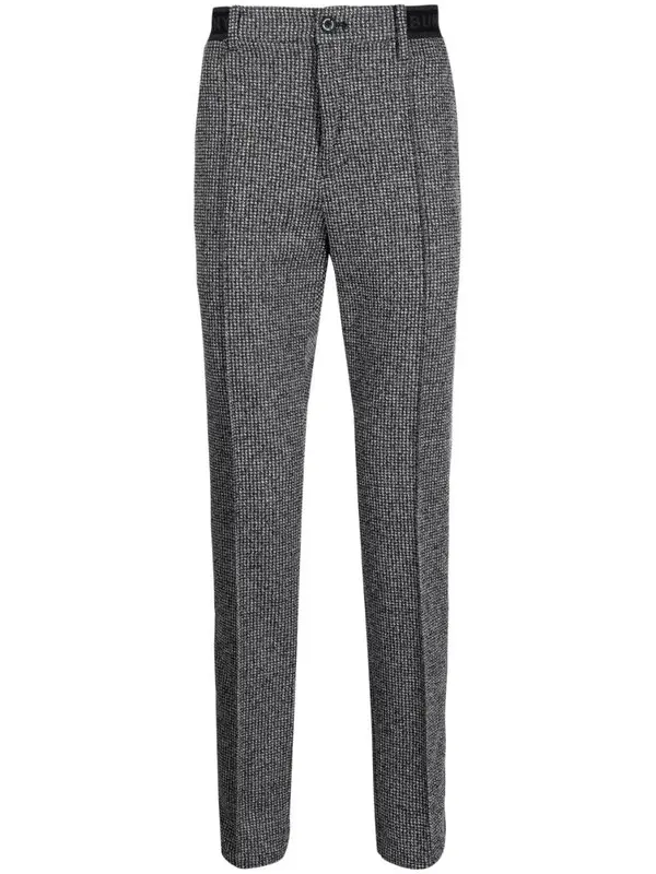 MASTER BUNNY EDITION Logo-patch Jacquard Checked Pants