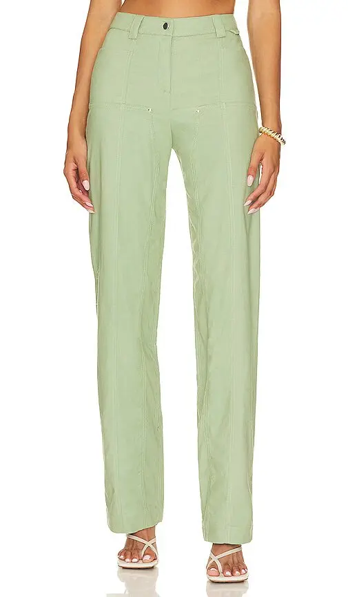 CAMILA COELHO Matilde Pant - Sage Green