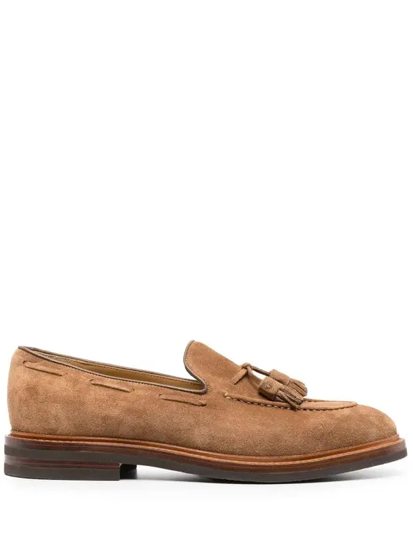 Brunello Cucinelli Tassel-detail Loafers - Brown