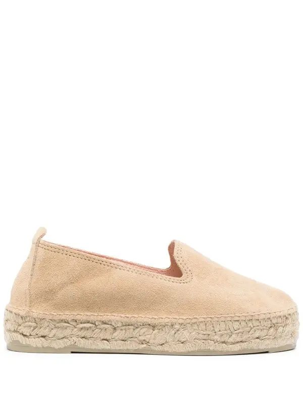 Manebí Braided-sole Suede Espadrilles - Neutrals