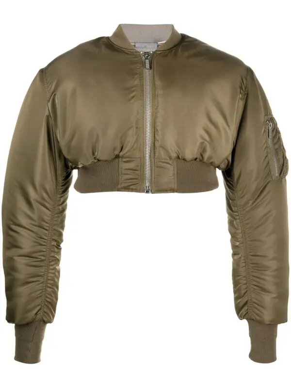 VTMNTS Cropped Padded Bomber Jacket