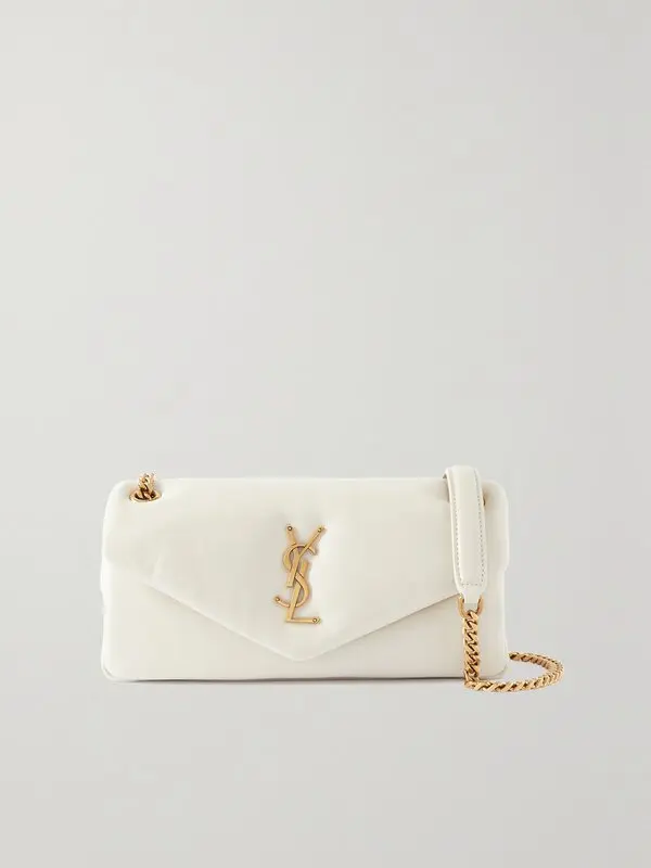 Saint Laurent Calypso Shoulder Bag - White