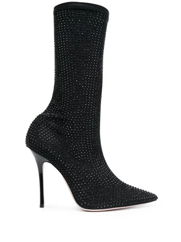GEDEBE Logan Crystal-embellished Boots - Black