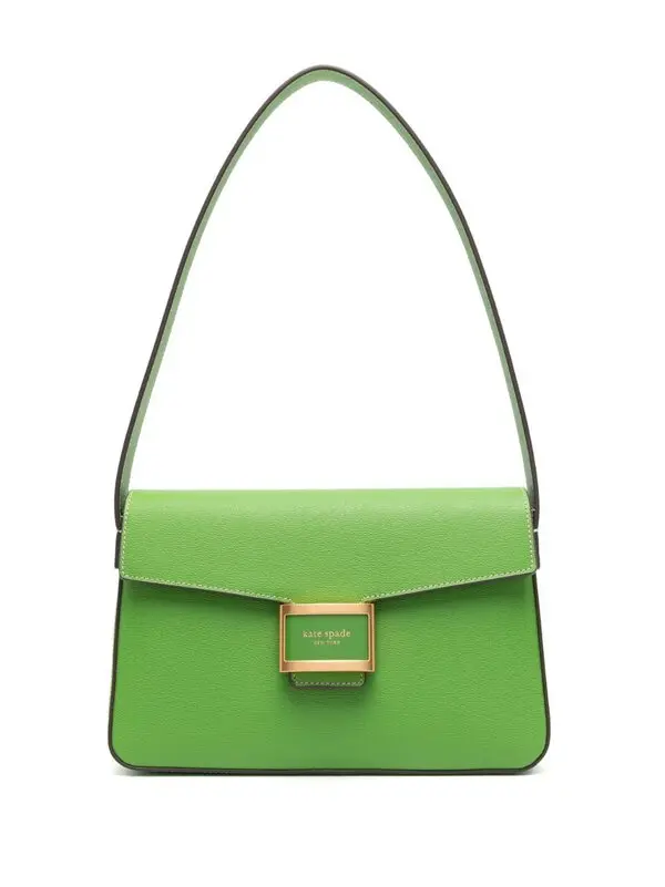 Kate Spade New York Medium Katy Leather Shoulder Bag In Green 24