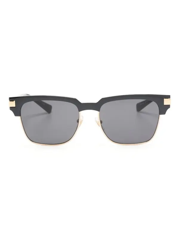 Versace Logo Square Frame Sunglasses