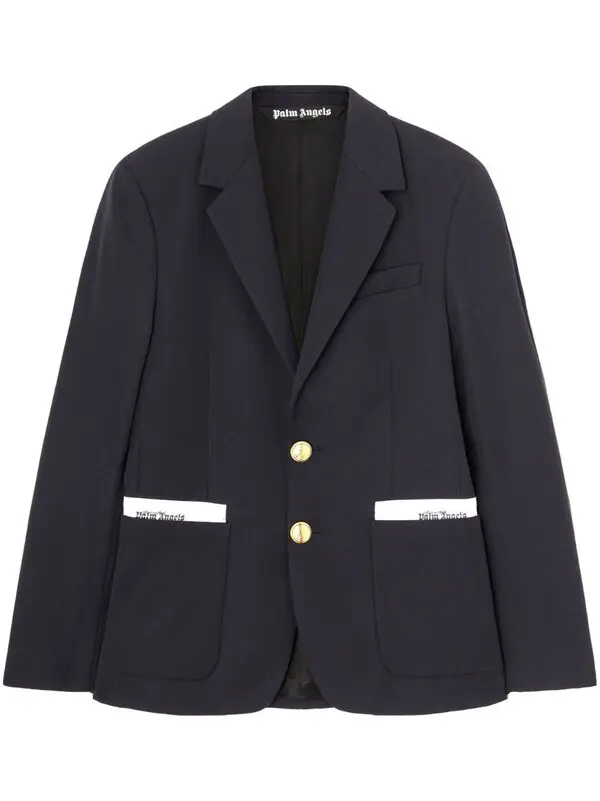 Palm Angels Sartorial Tape Button-up Blazer