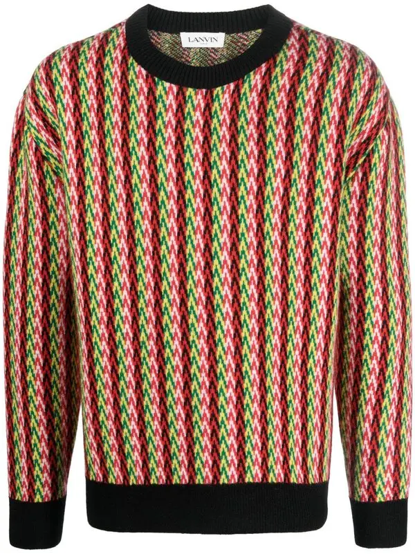 LANVIN Chevron-motif Jumper
