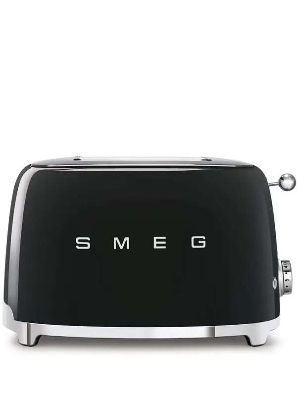 SMEG Embossed-logo Toaster - Black