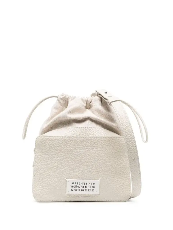 MAISON MARGIELA Logo-appliqué Crossbody Bag - Neutrals