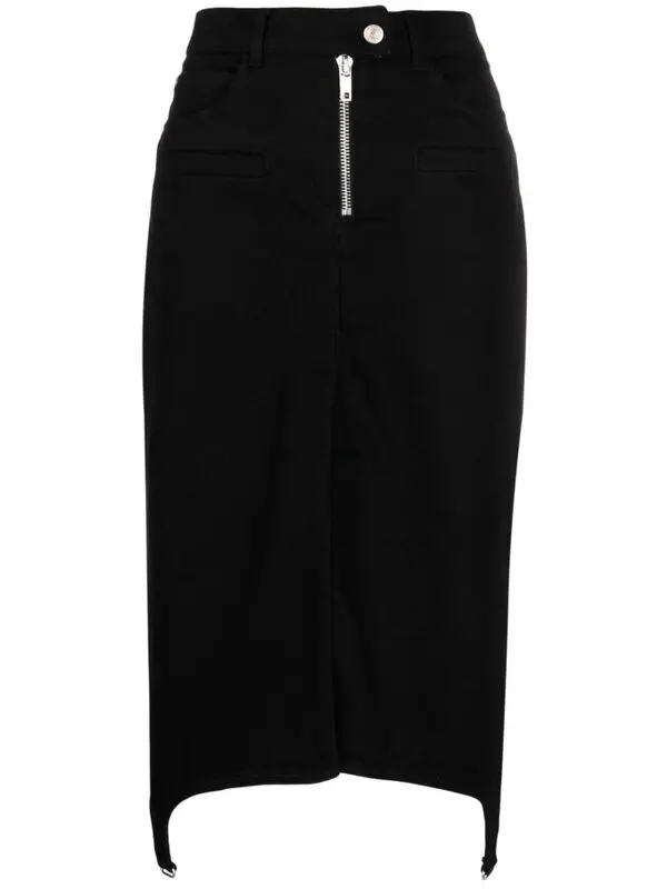 COURREGES Asymmetric Denim Skirt