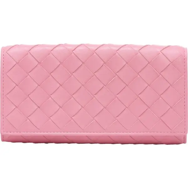 Bottega Veneta Large Flap Wallet - Ribbon/gold