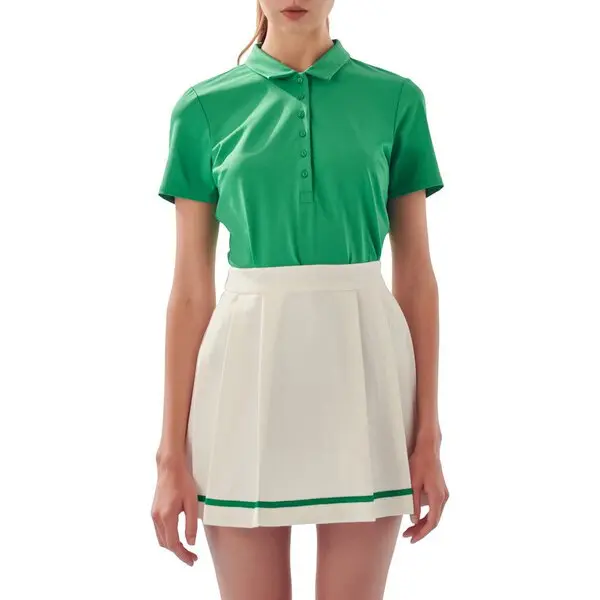 English Factory Stretch Polo - Green