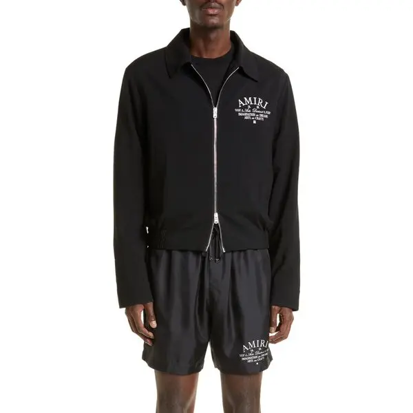 Amiri Arts District Wool-blend Blouson Jacket