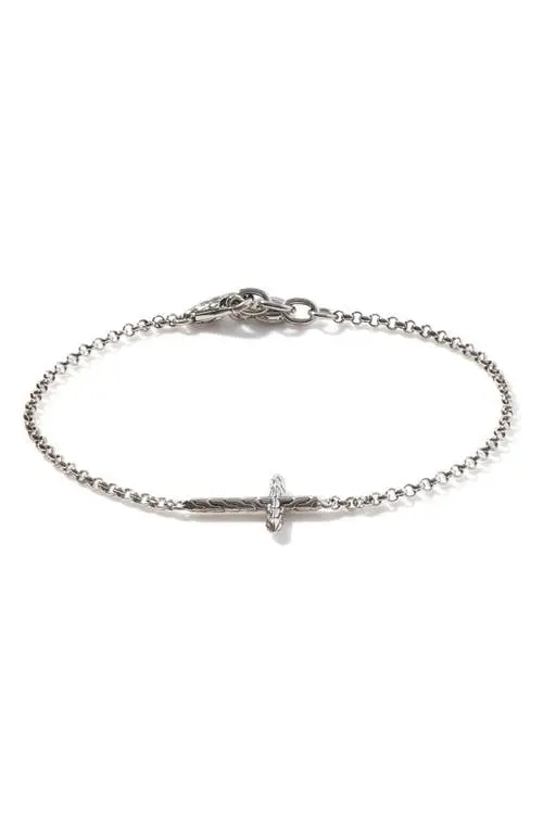 John Hardy Sterling Cross Bracelet