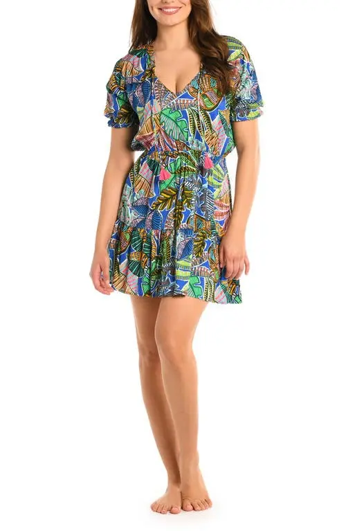 neon puff sleeve dress Lovers Lane Lace Trim Puff Sleeve Dress Neon Orange