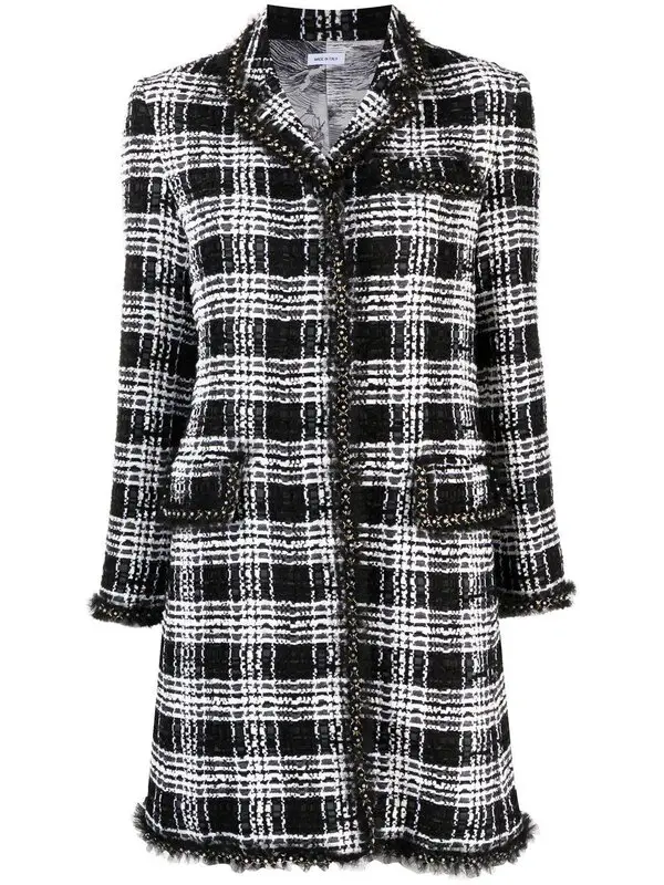 Thom Browne Chesterfield Tweed Midi Dress