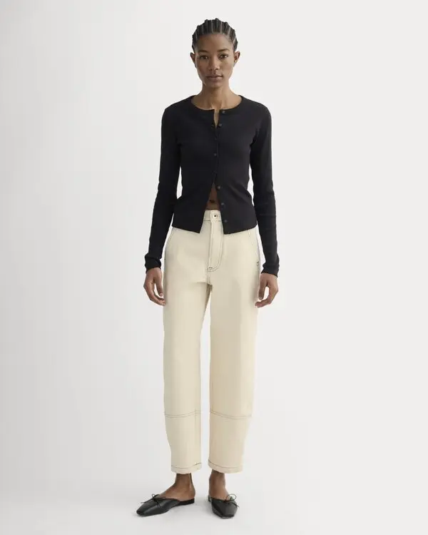 Everlane Utility Barrel Jean - Ecru