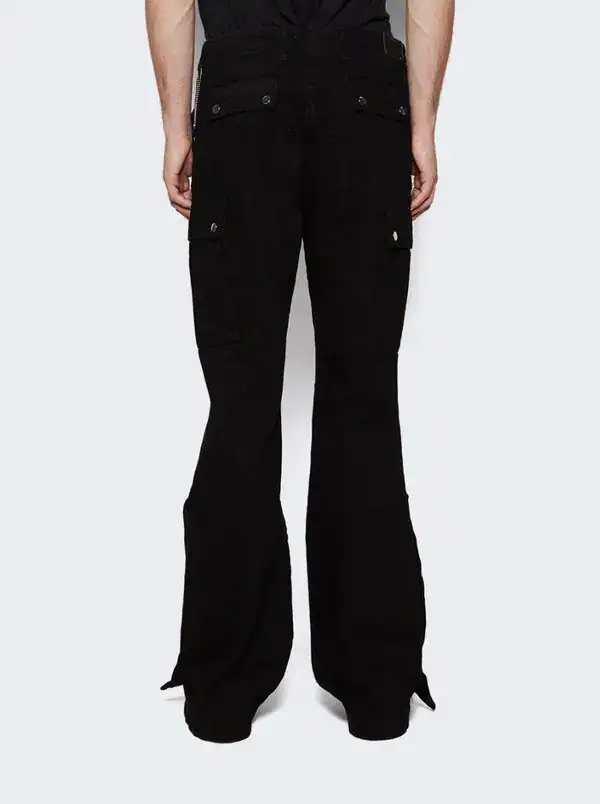 Amiri M65 Cargo Kick Flare Jeans In Black - 40% Off | Editorialist