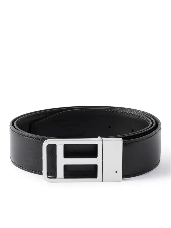 Tom Ford Full-Grain Leather Belt Eu 85 In Black 60% Off