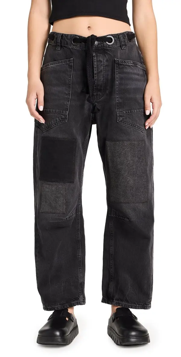 Free People Moxie Low Slung Jeans - Night Hawk