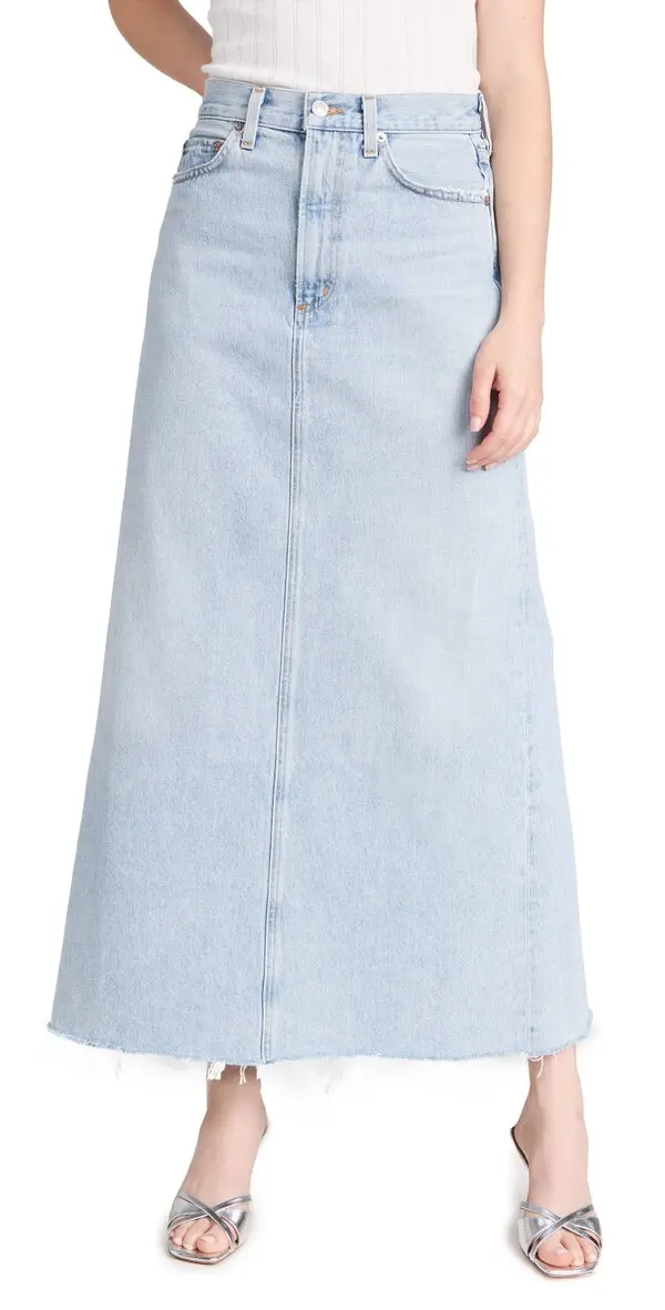 AGOLDE Hilla Denim Skirt - Practice
