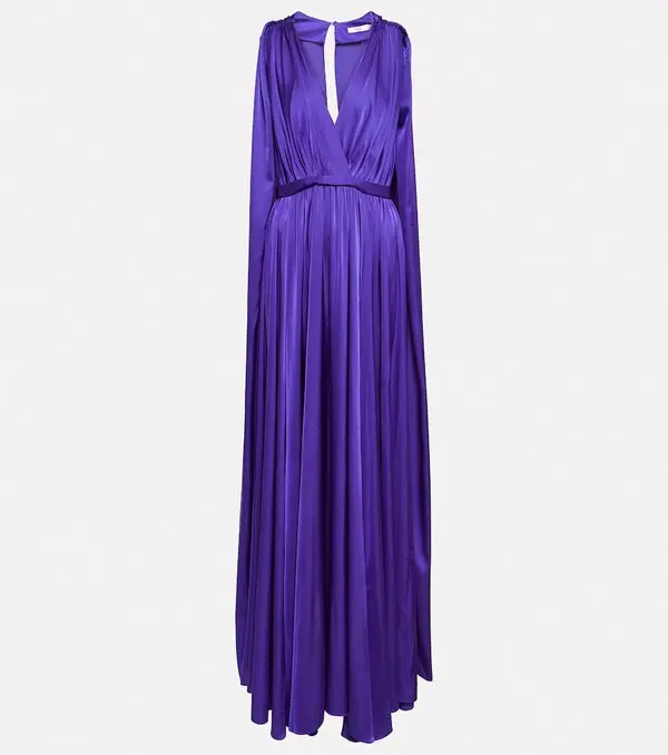 Safiyaa Bridal Chiffon Cape Gown